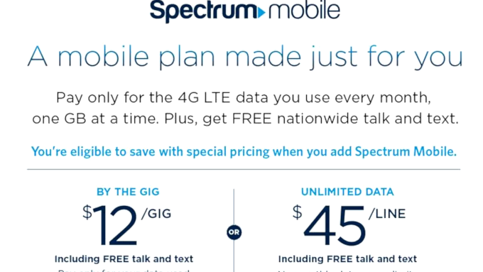 Charter to launch Spectrum Mobile with a $45-a-month unlimited data ...