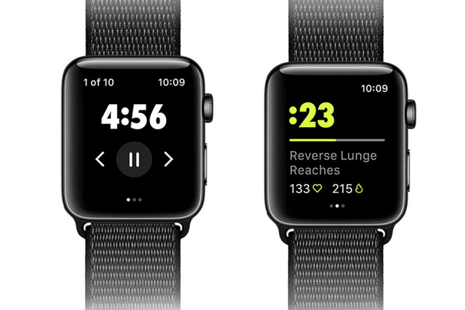 Instead of focusing on your iPhone while working out, the Nike Training ...