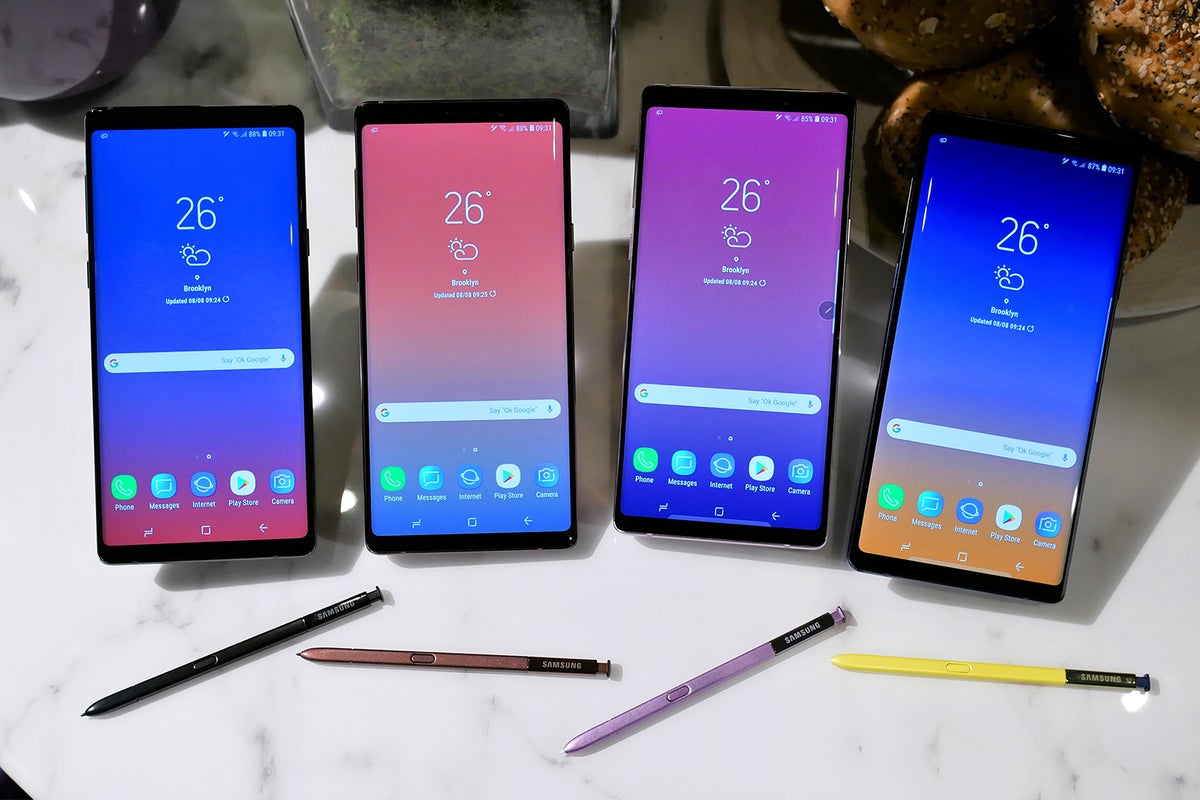 Infographic Samsung Compares The Galaxy Note 9 Versus The Galaxy Note