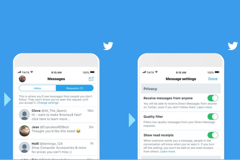 Twitter adds new filtering tool for Direct Messages requests - PhoneArena