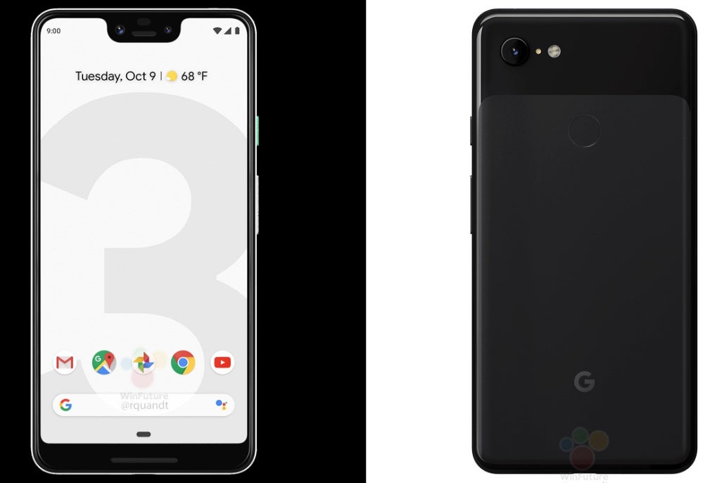 Google Pixel 3 and Pixel 3 XL show up in both black and white in ...