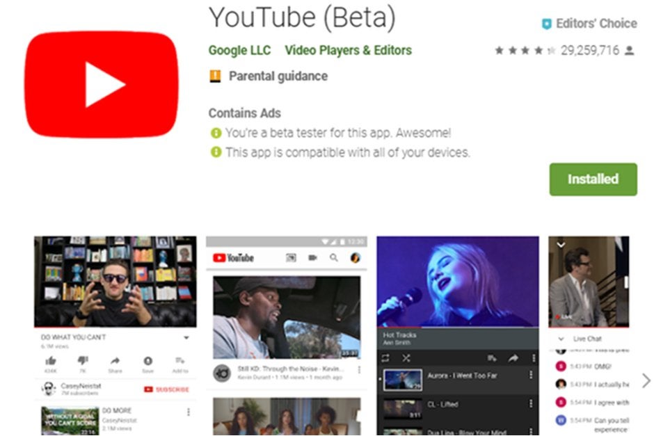 Google debuts YouTube beta program on Android - PhoneArena