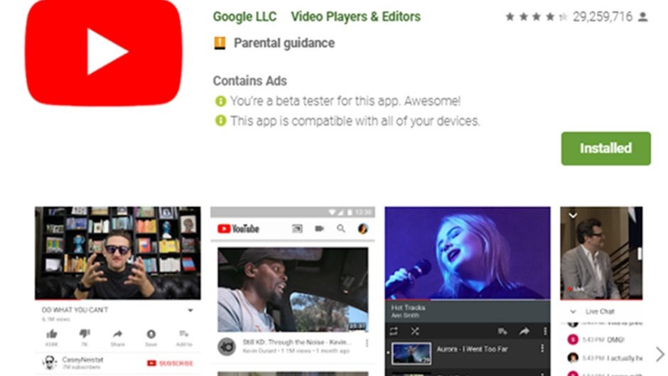 Google debuts YouTube beta program on Android - PhoneArena