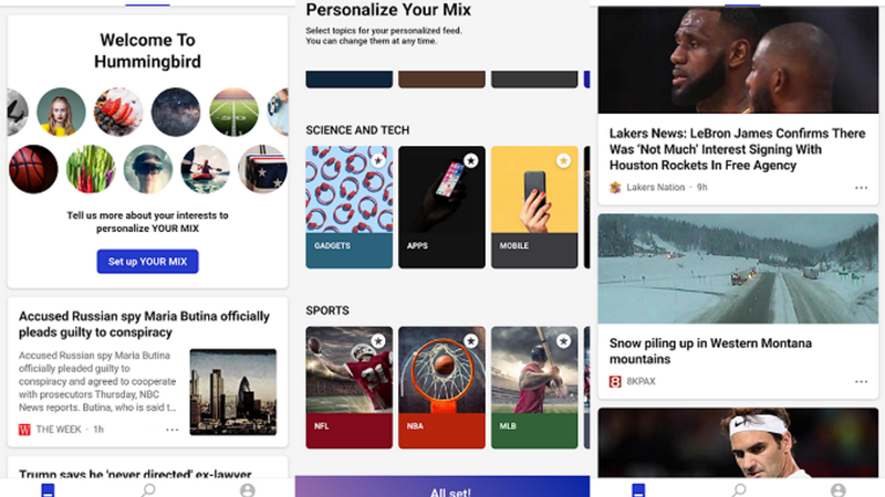 Microsoft's new Hummingbird app uses AI to deliver personalized news ...