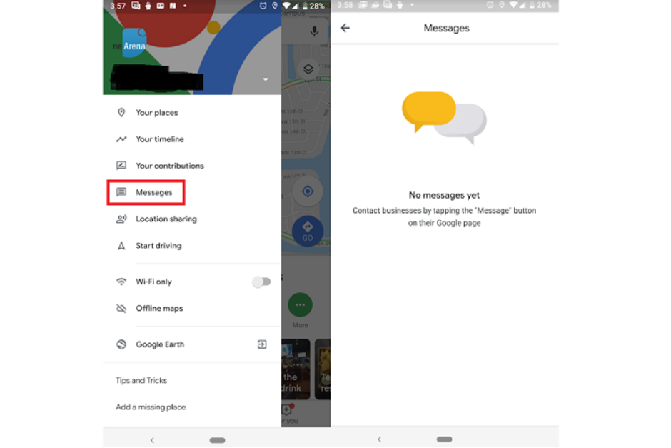 Google adds Messaging functionality to Google Maps - PhoneArena