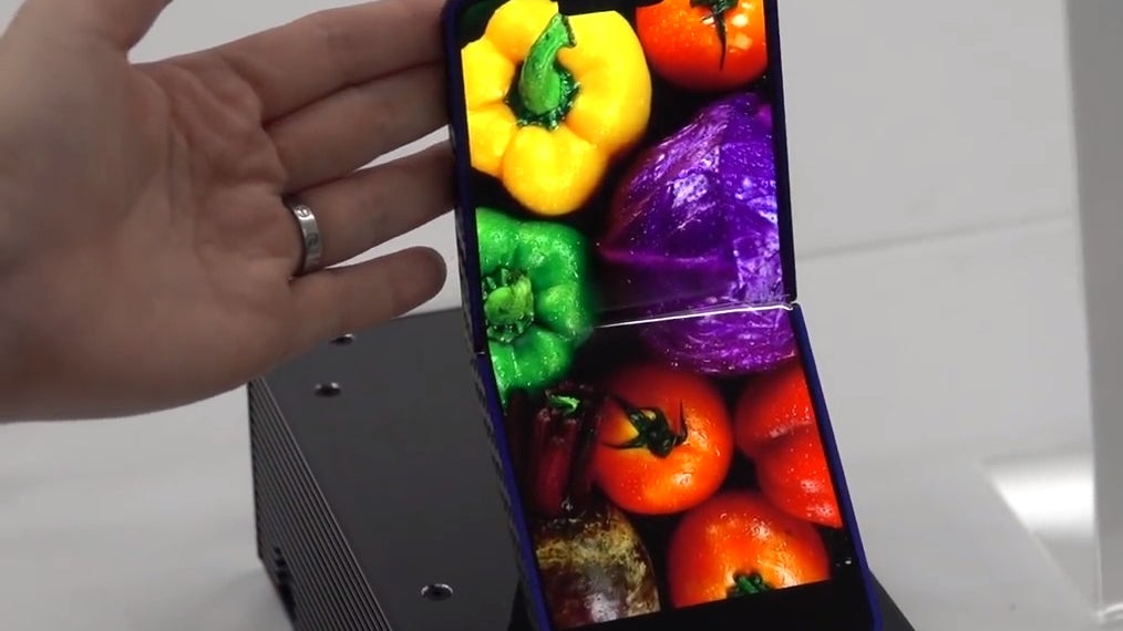 Sharp's foldable phone demo is a flippin' clamshell, is it a better ...