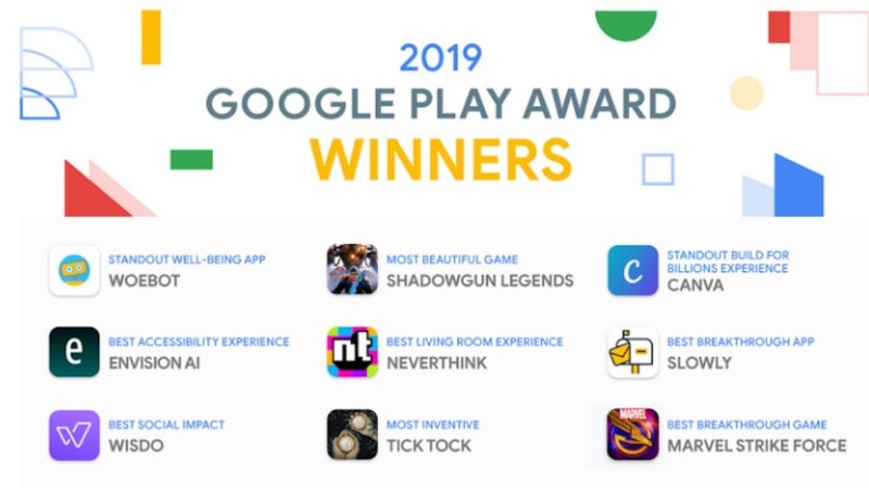 This year's Google Play Award winners include a bunch of Android apps ...