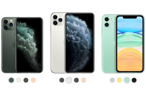 The iPhone 11 and iPhone 11 Pro come in many colors - pick your ...