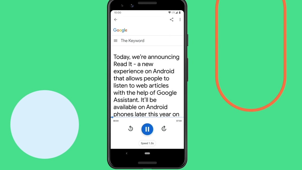 Hey Google, read it! New Assistant feature turns long web text into ...
