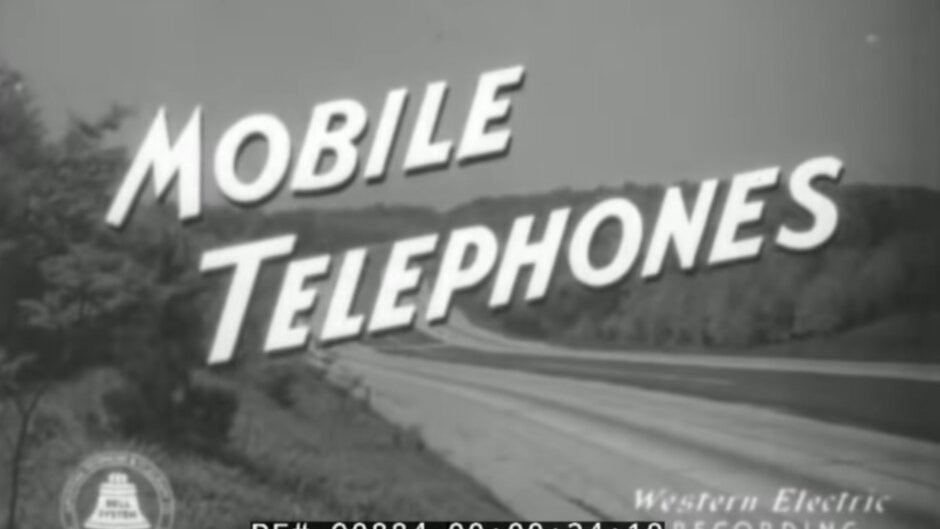 You must see this 1940s video showing what passed for mobile telephony ...