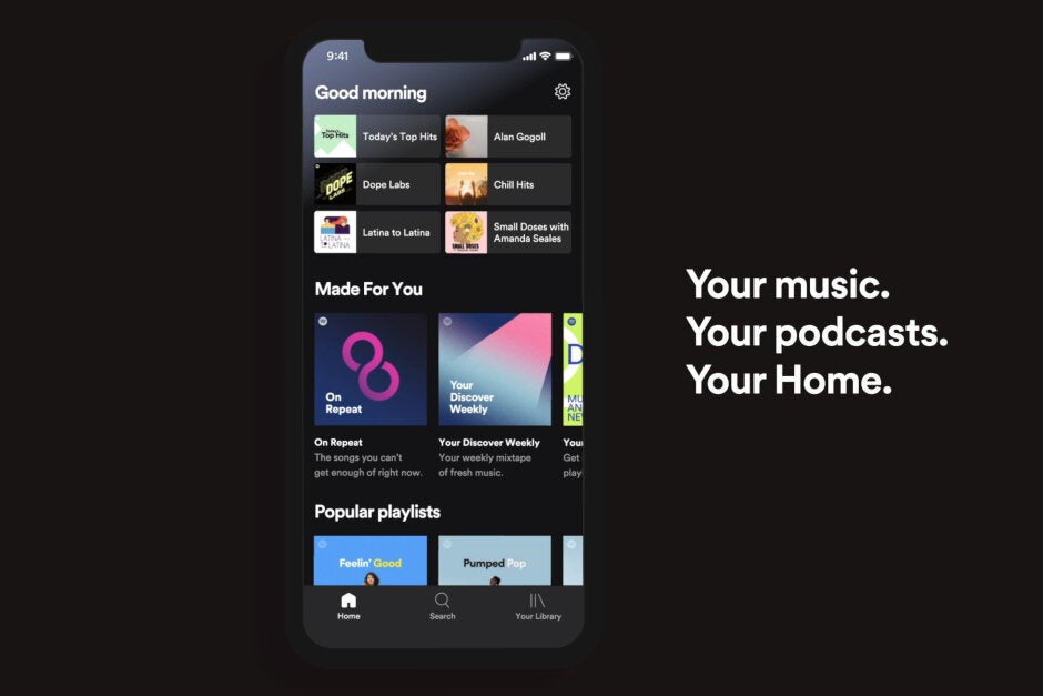 Spotify major update intros redesigned Home, personalized shortcuts ...