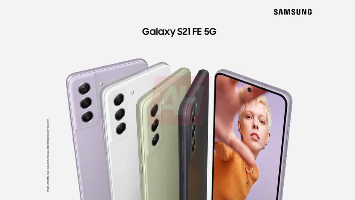 Check out the colorful Galaxy S21 FE 5G in this leaked marketing render ...
