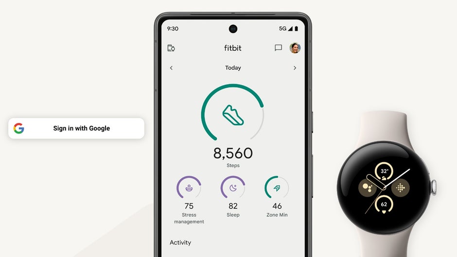 You'll need a Google Account login to use Fitbit features on the Pixel ...