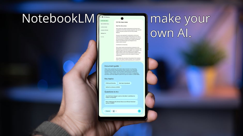 Google is going to let you make your own AI model through NotebookLM ...