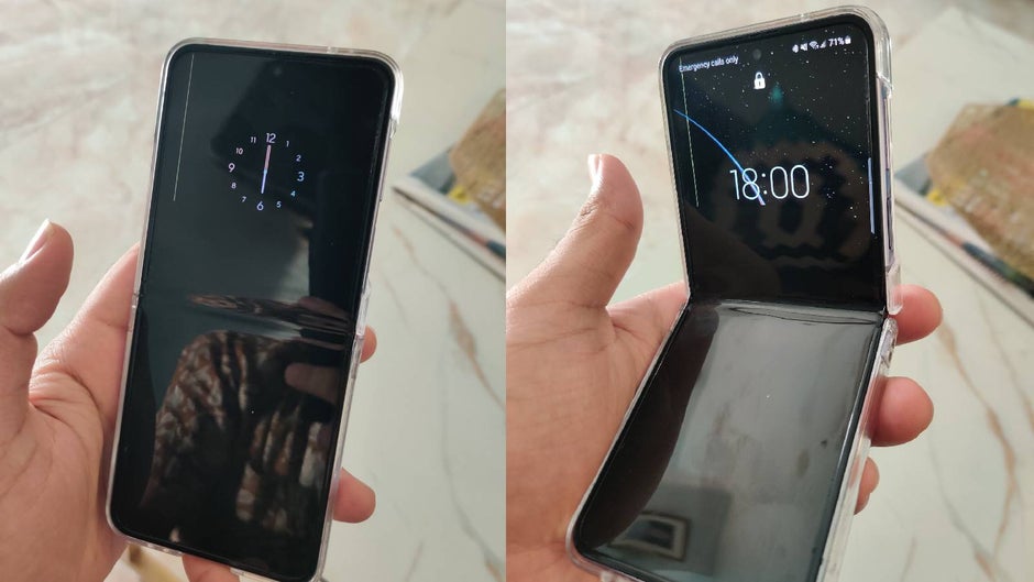 Galaxy Z Flip 4 user told green line issue is not covered by warranty ...