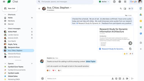 Google Chat is getting a complete redesign, new features powered by AI ...