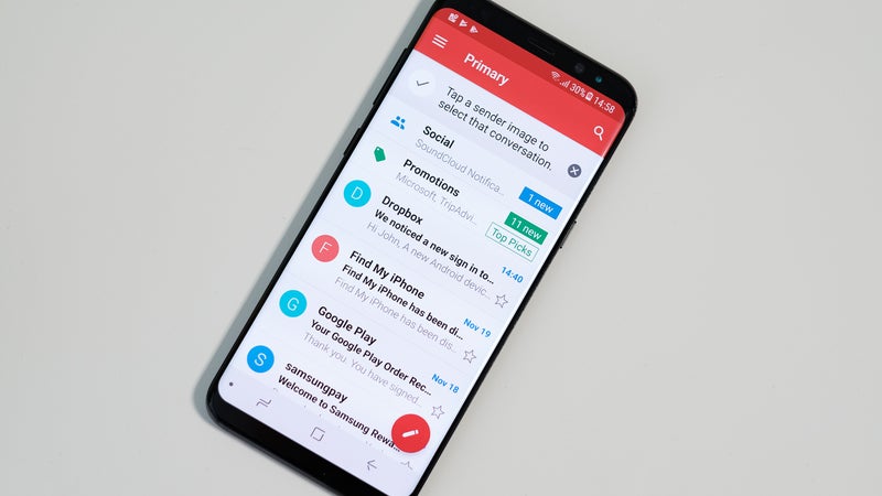 Gmail for Android gets a "Select All" button so you can reach Inbox ...