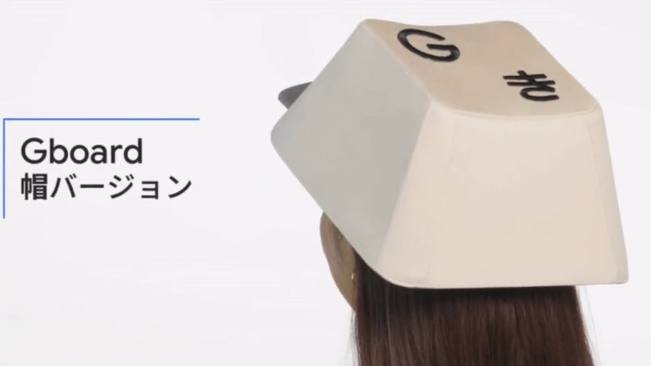 Google Japan creates QWERTY keyboard cap you can wear and type with ...