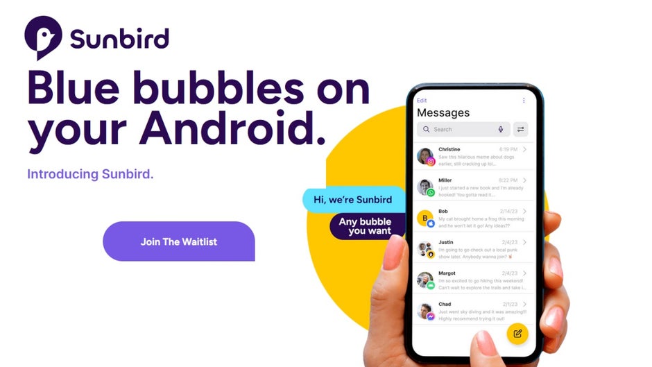 Sunbird returns to allow Android users to use iMessage features including blue bubbles - PhoneArena