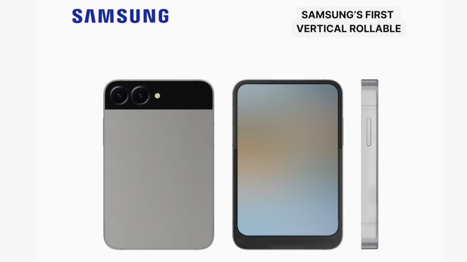 Render of Samsung's rollable phone shows how pocketable the device is ...