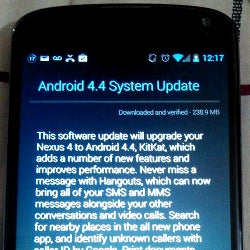 Nexus 4 KitKat update released, 240 MB OTA takes you from Android 4.3 to 4.4 - PhoneArena