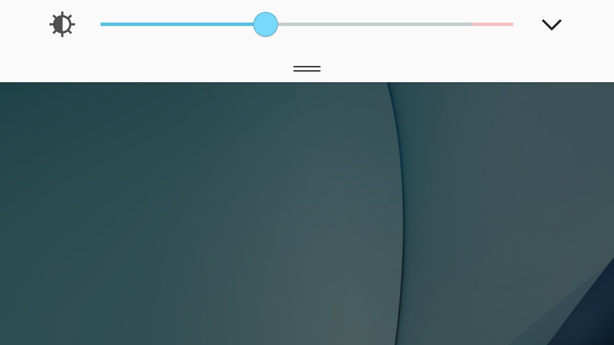 How to bring the brightness slider back at the top of the S7/edge ...