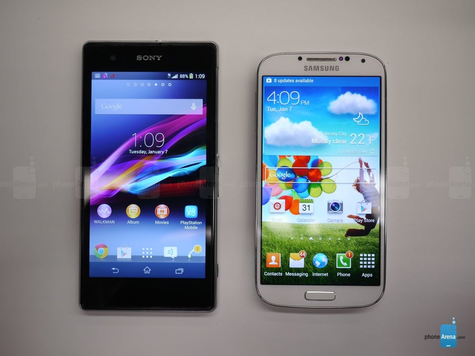 Sony Xperia Z1S vs Samsung Galaxy S4: first look - PhoneArena