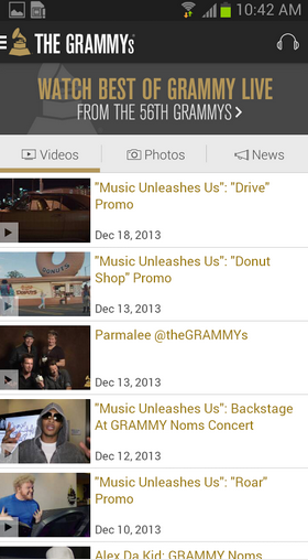 App from CBS brings tonight's Grammy Awards to your iOS or Android ...
