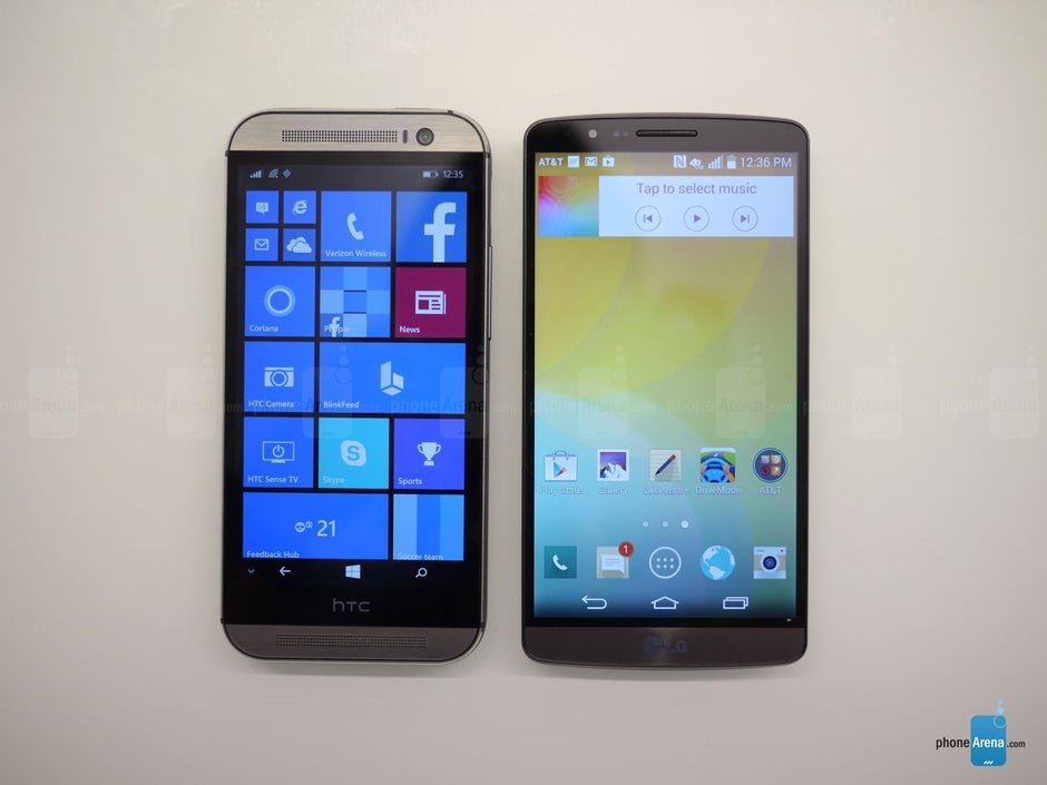 HTC One M8 for Windows vs LG G3: first look - PhoneArena