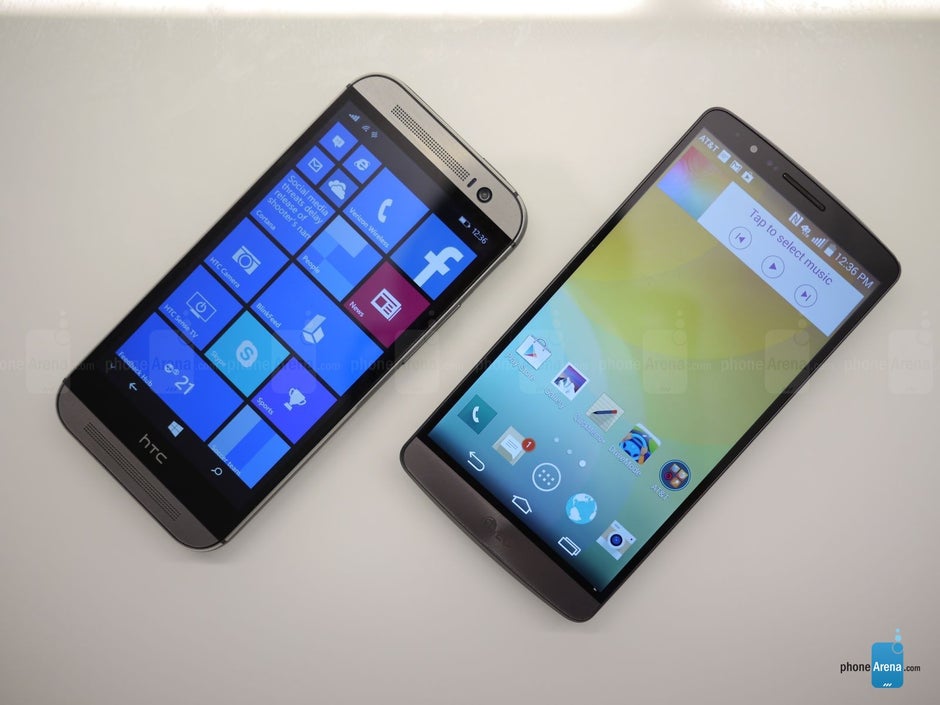 HTC One M8 for Windows vs LG G3: first look - PhoneArena