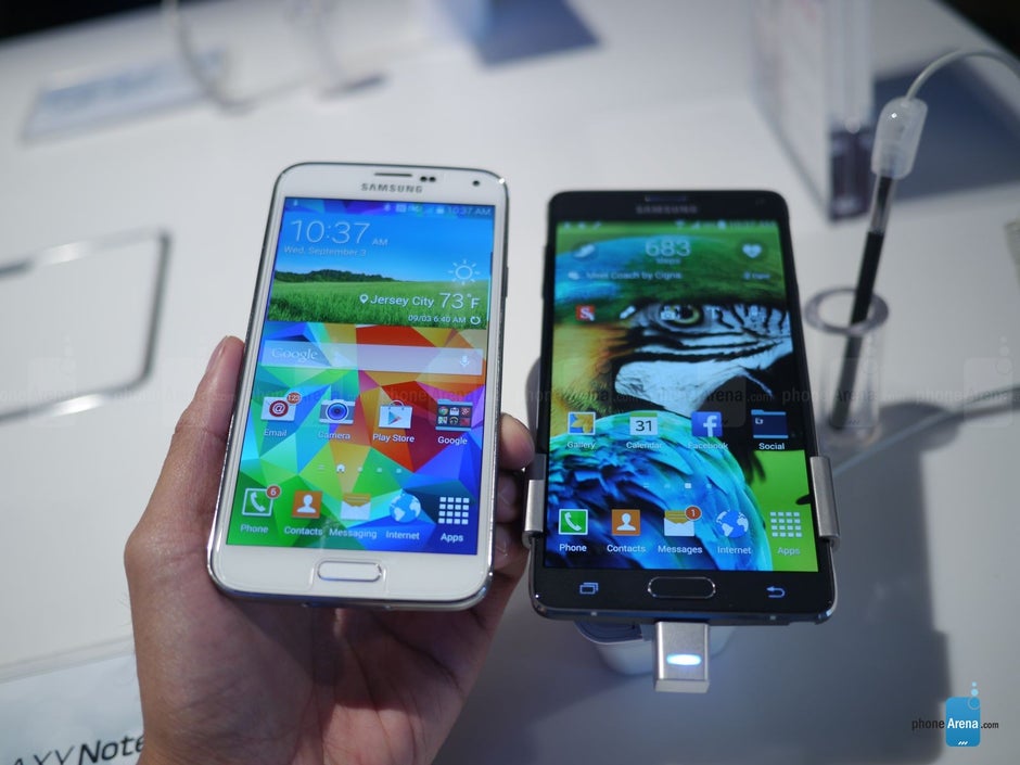 Samsung Galaxy Note 4 vs Galaxy S5: first look - PhoneArena
