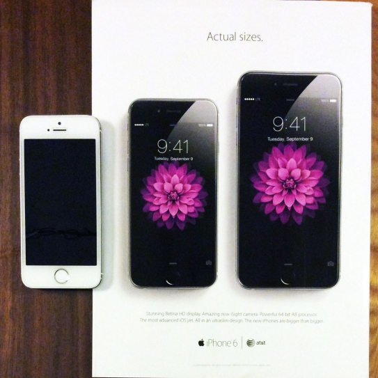 Apple's print ad for the new iPhones shows their actual sizes - PhoneArena