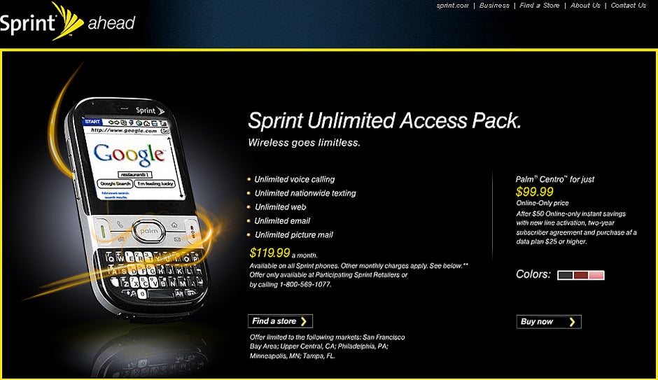 Sprint offers unlimited too! - PhoneArena