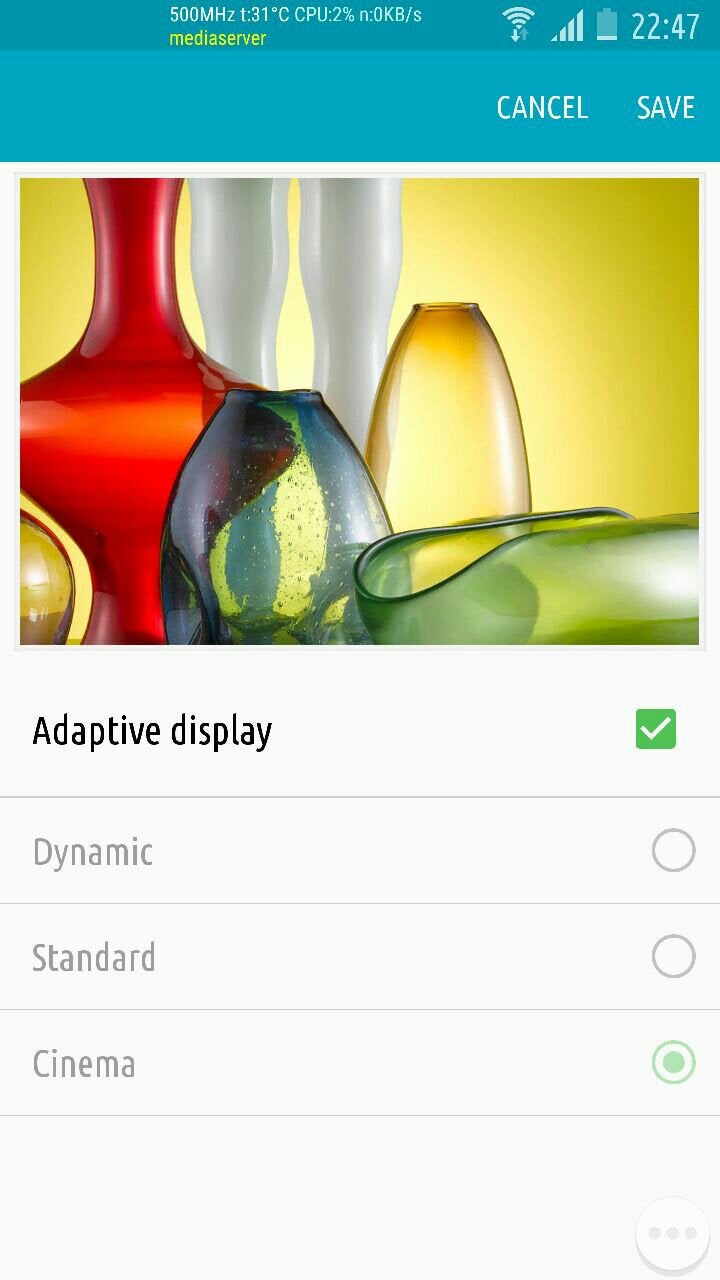 How to unlock the hidden, less saturated Adaptive Display mode on your ...