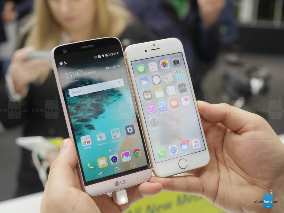 LG G5 vs Apple iPhone 6s: first look - PhoneArena