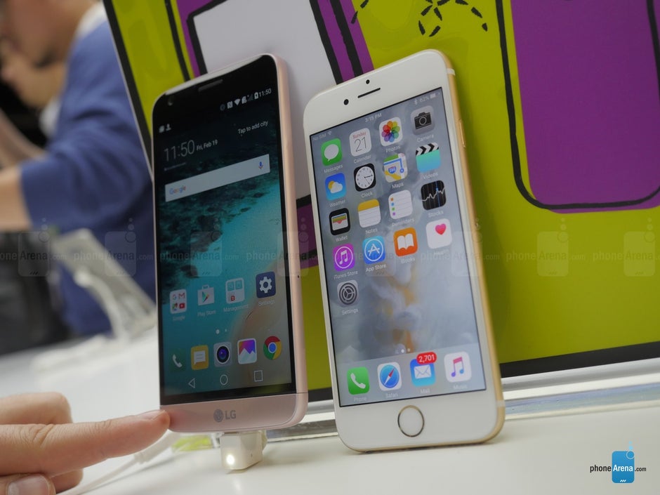 LG G5 vs Apple iPhone 6s: first look - PhoneArena