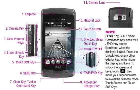New images of the LG enV Touch and Glance - PhoneArena