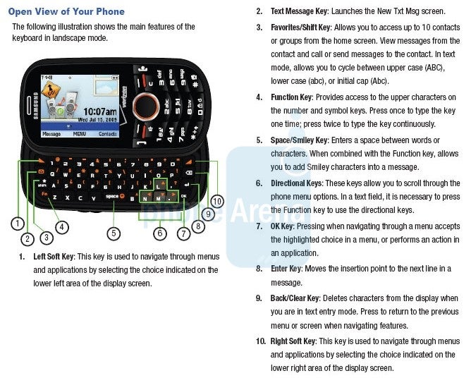 UPDATED: Images, specs and pricing of the Samsung Intensity U450 for ...