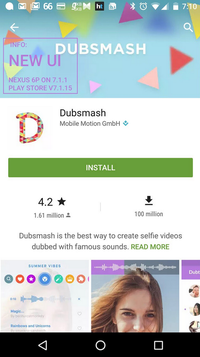 Take a look at the Google Play Store's new UI for individual apps ...