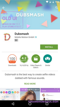 Take a look at the Google Play Store's new UI for individual apps ...
