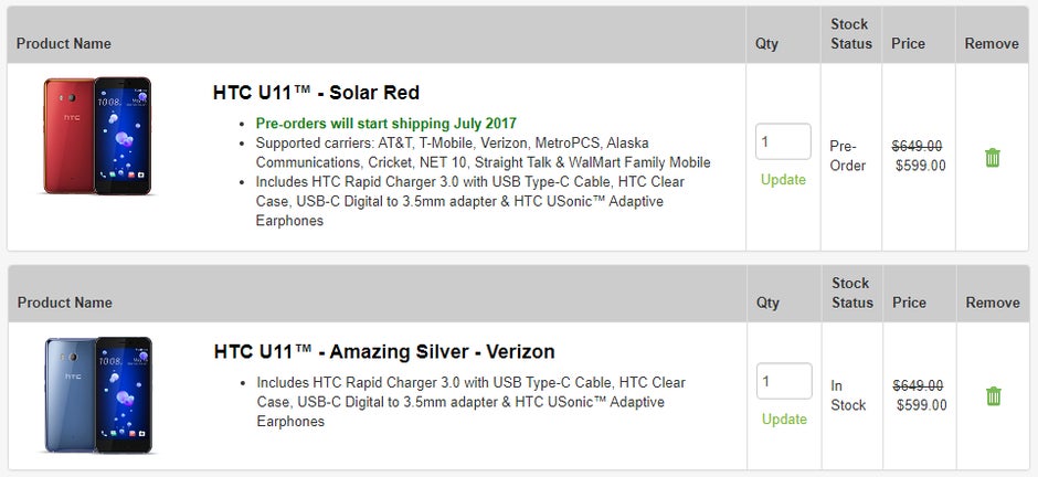 You can still buy the HTC U11 for $599 ($50 off the regular price) - PhoneArena