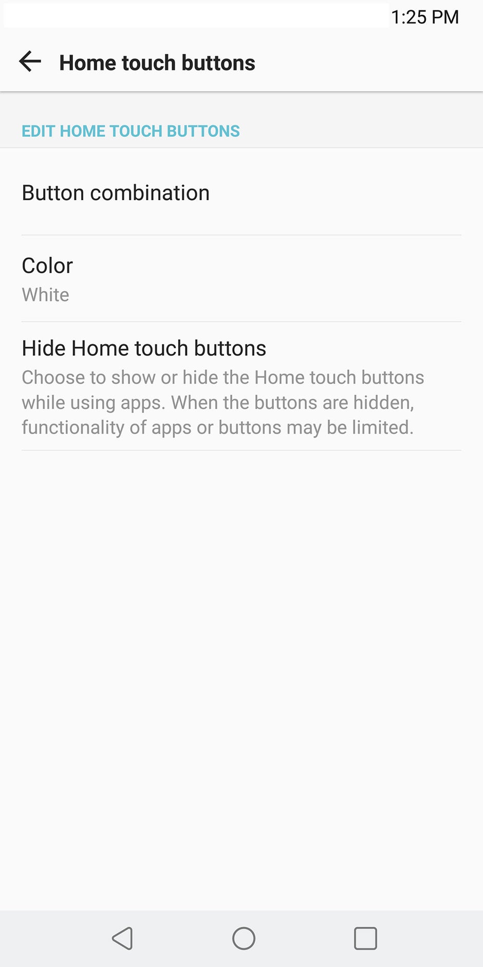 LG V30 navbar customization: how to change the color, rearrange the ...