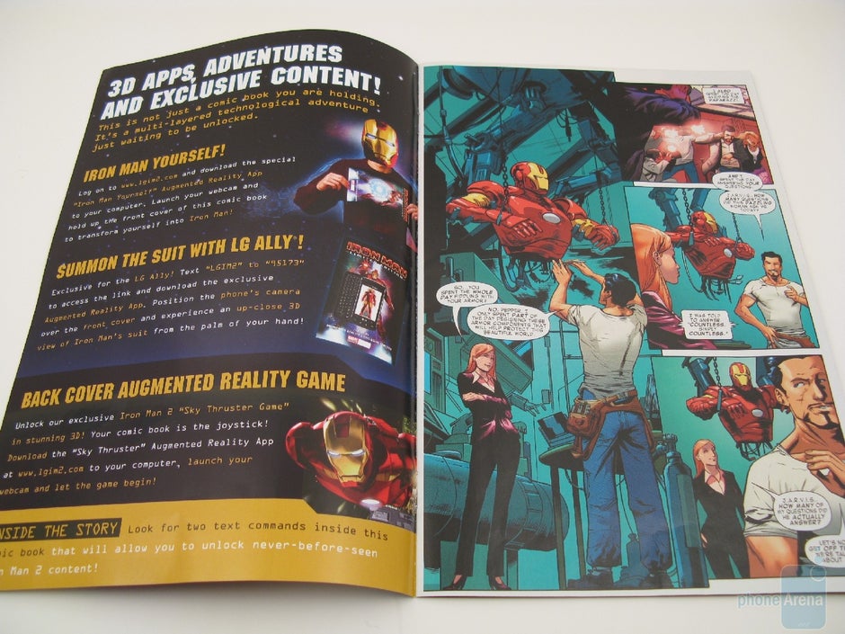 Augmented Reality with the LG Ally and IM2 Comic Book - PhoneArena