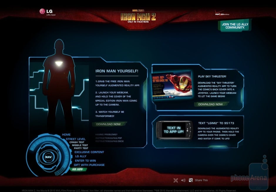 Augmented Reality with the LG Ally and IM2 Comic Book - PhoneArena