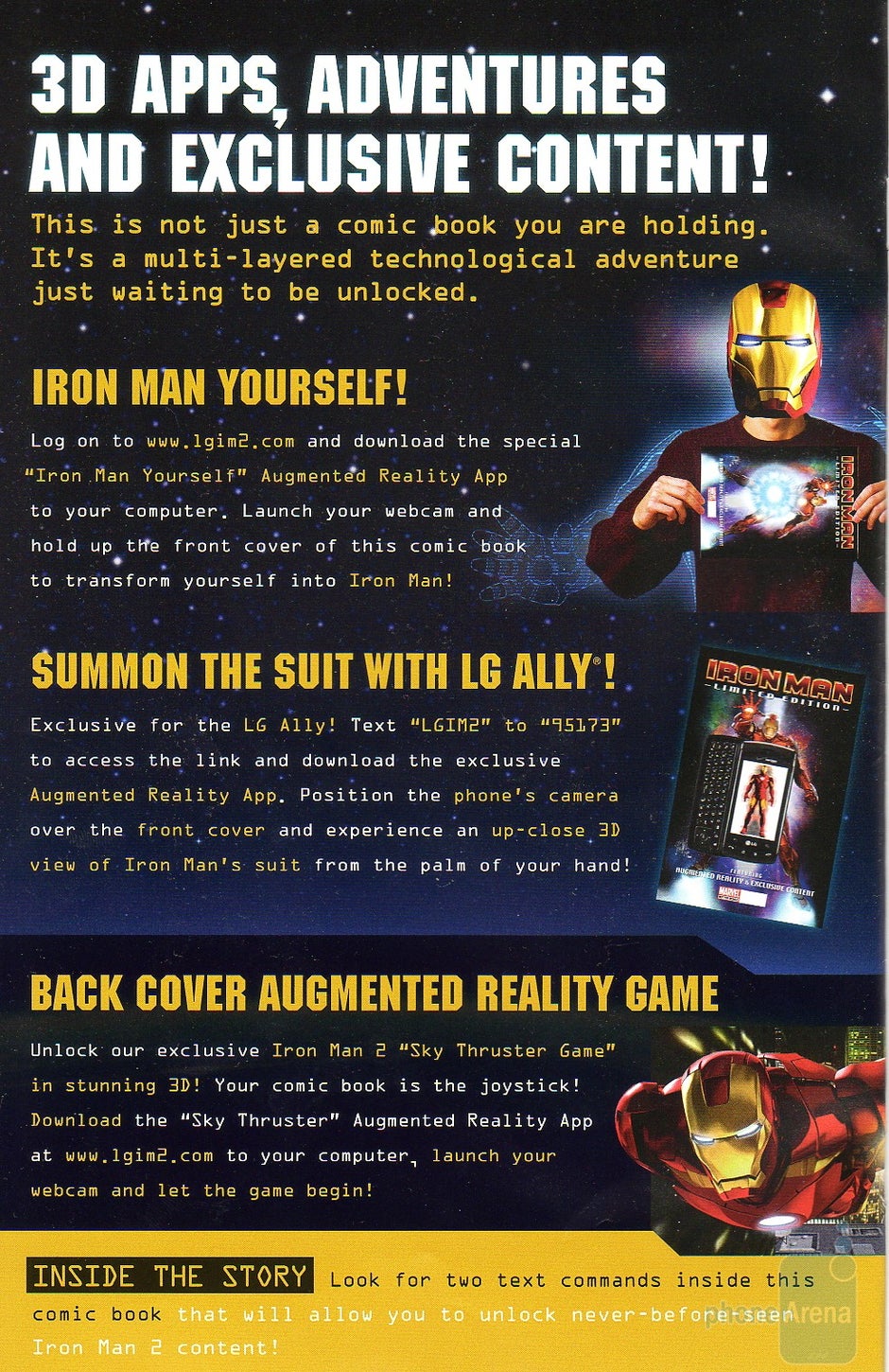 Augmented Reality with the LG Ally and IM2 Comic Book - PhoneArena