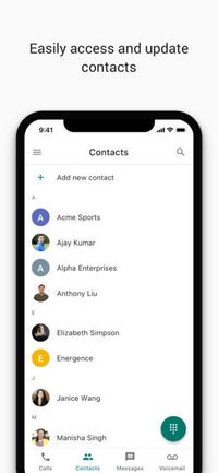 Google Voice for iPhone updated with new design, Contacts tab - PhoneArena