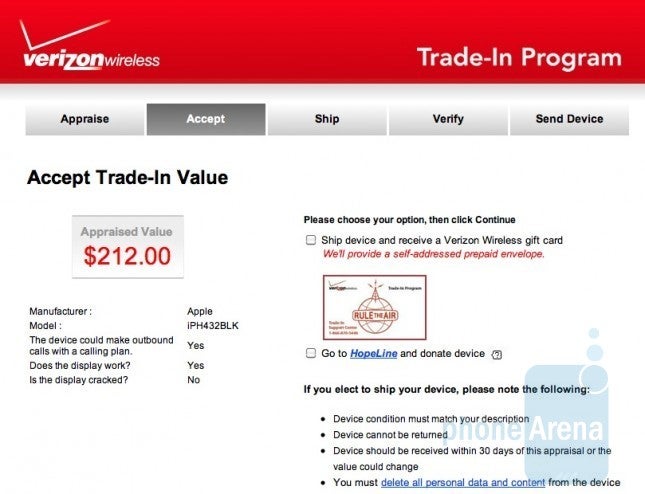 Verizon is launching their trade-in program for used cell phones ...