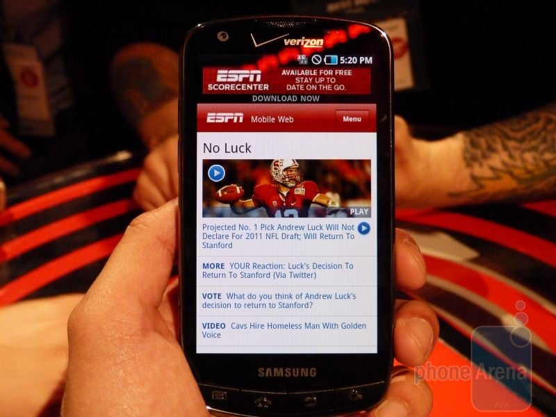 Samsung 4G LTE smartphone Hands-on | PhoneArena reviews - PhoneArena