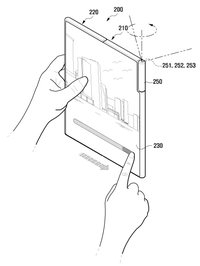 Samsung has patented a one of a kind foldable phone with a rotating ...