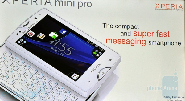 Sony Ericsson introduces two new Android 2.3 models, the Xperia Mini ...